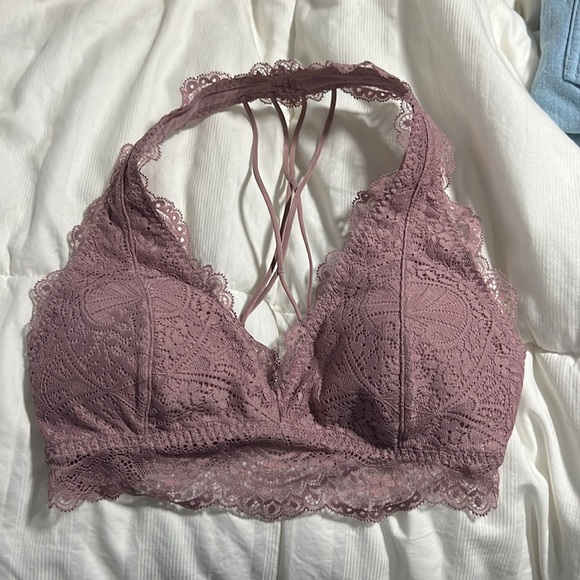 Gilly Hicks | Tops | Pink Laced Bralette | Poshmark